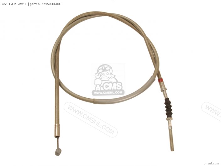 45450086000: CABLE,FR BRAKE Honda - buy the 45450-086-000 at CMSNL