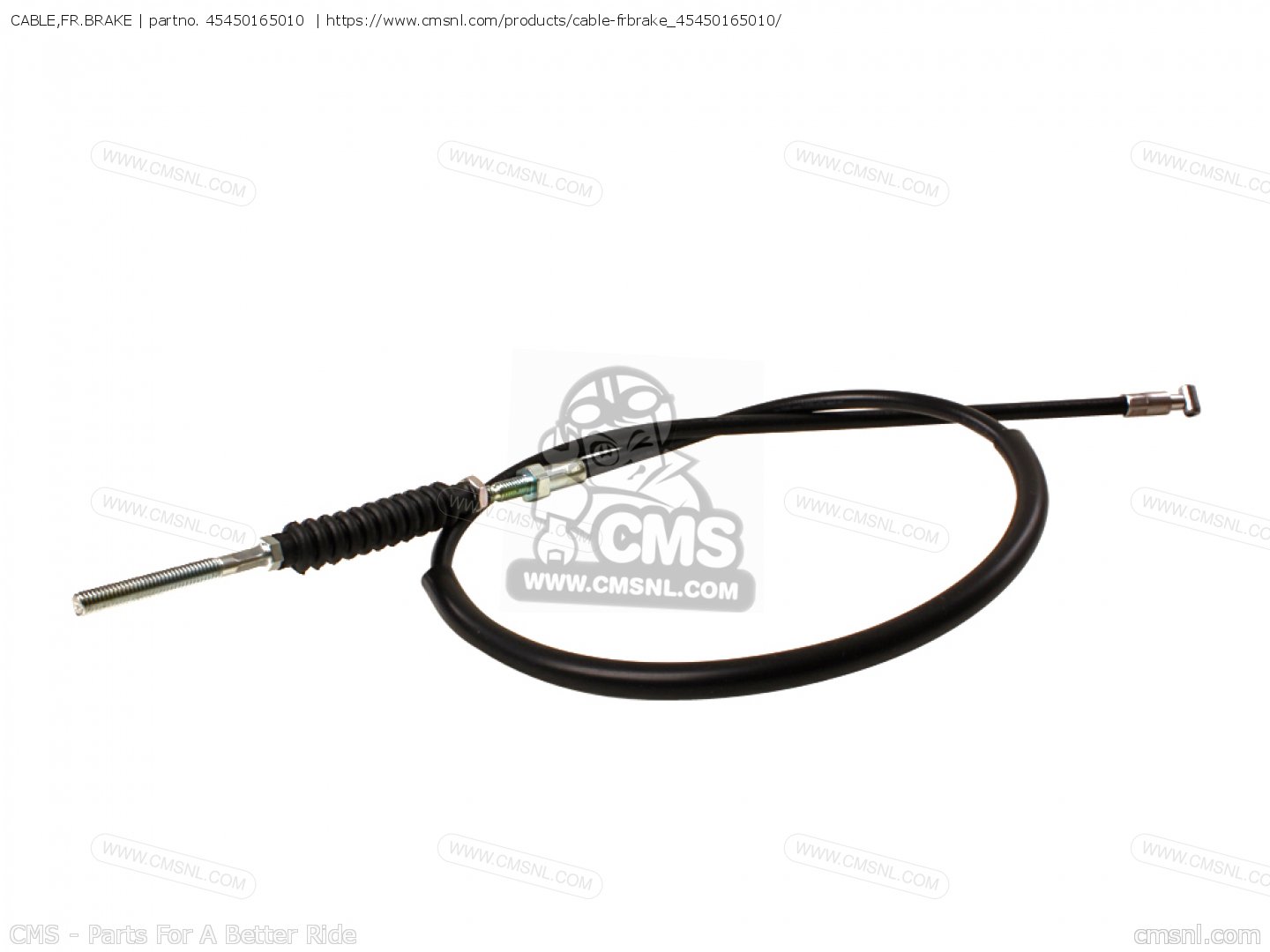45450165010: Cable,fr.brake Honda - buy the 45450-165-010 at CMSNL