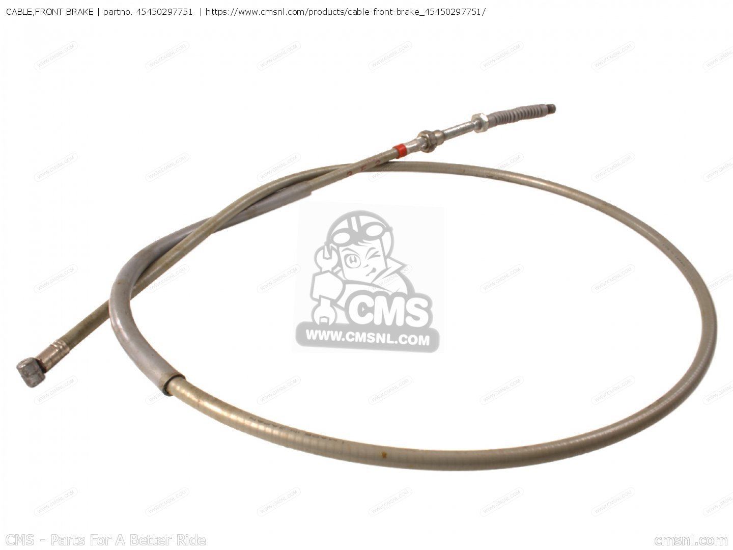 45450297751 : CABLE,FRONT BRAKE Honda - acheter le 45450-297-751 à CMSNL