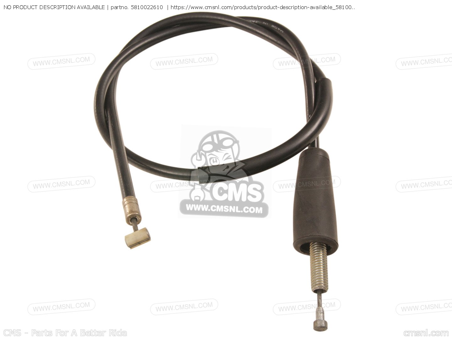 5810022610: Cable, Front Brake Suzuki - buy the 58100-22610-000 at CMSNL
