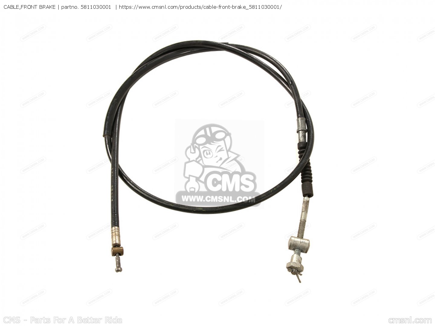 5811030001: CABLE,FRONT BRAKE Suzuki - buy the 58110-30001 at CMSNL