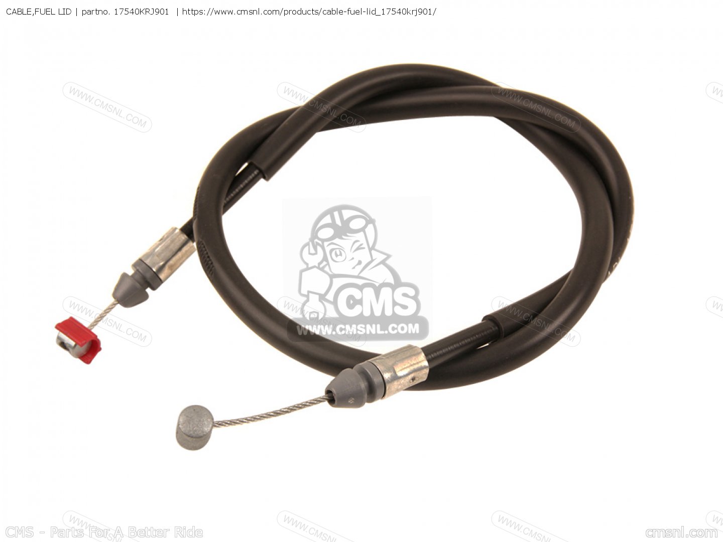 17540KRJ901: CABLE,FUEL LID Honda - buy the 17540-KRJ-901 at CMSNL