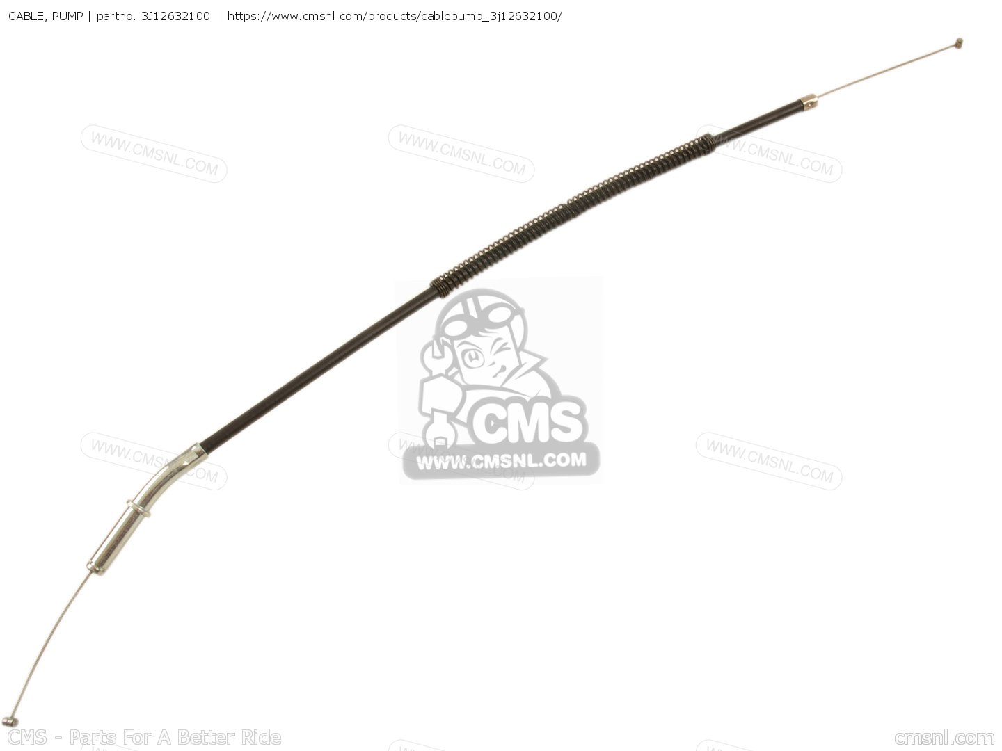 3J12632100: Cable, Pump Yamaha - buy the 3J1-26321-00 at CMSNL