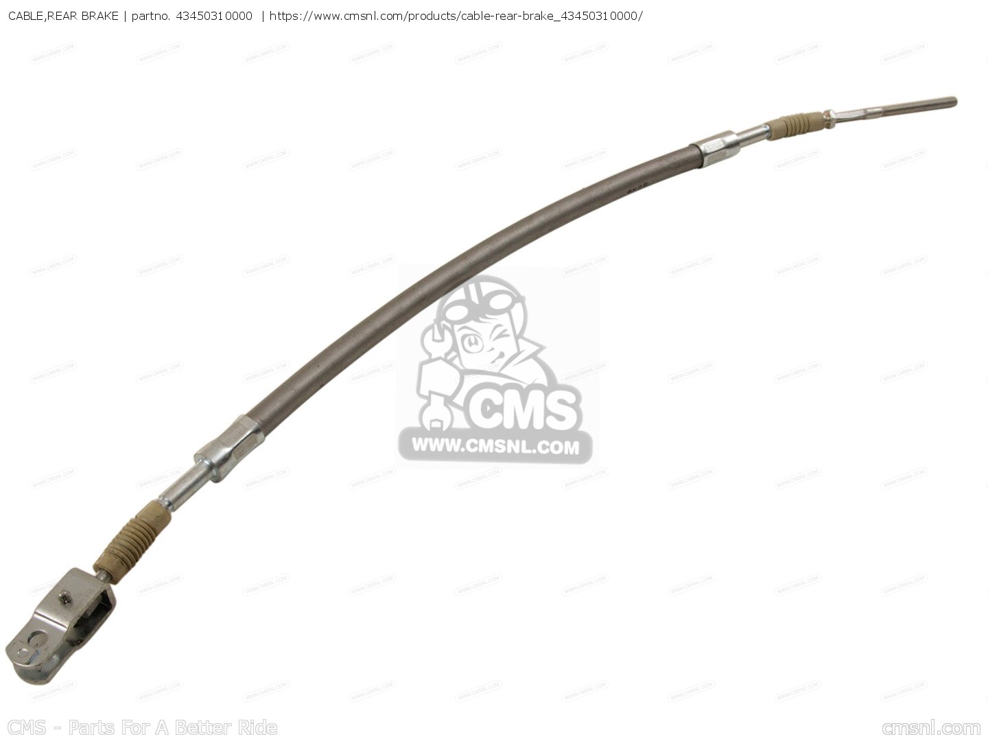 43450310000: Cable,rear Brake Honda - buy the 43450-310-000 at CMSNL