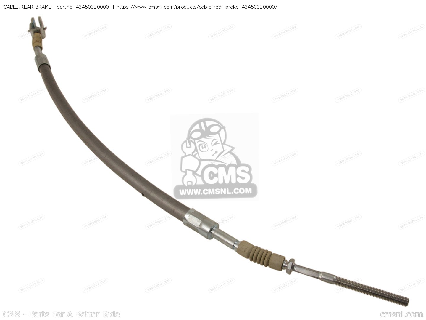 43450310000: Cable,rear Brake Honda - buy the 43450-310-000 at CMSNL
