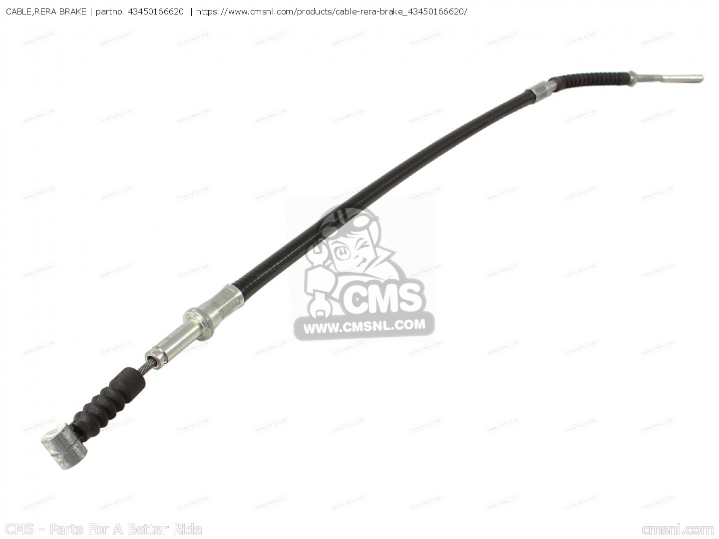 43450166620: Cable,rera Brake Honda - buy the 43450-166-620 at CMSNL