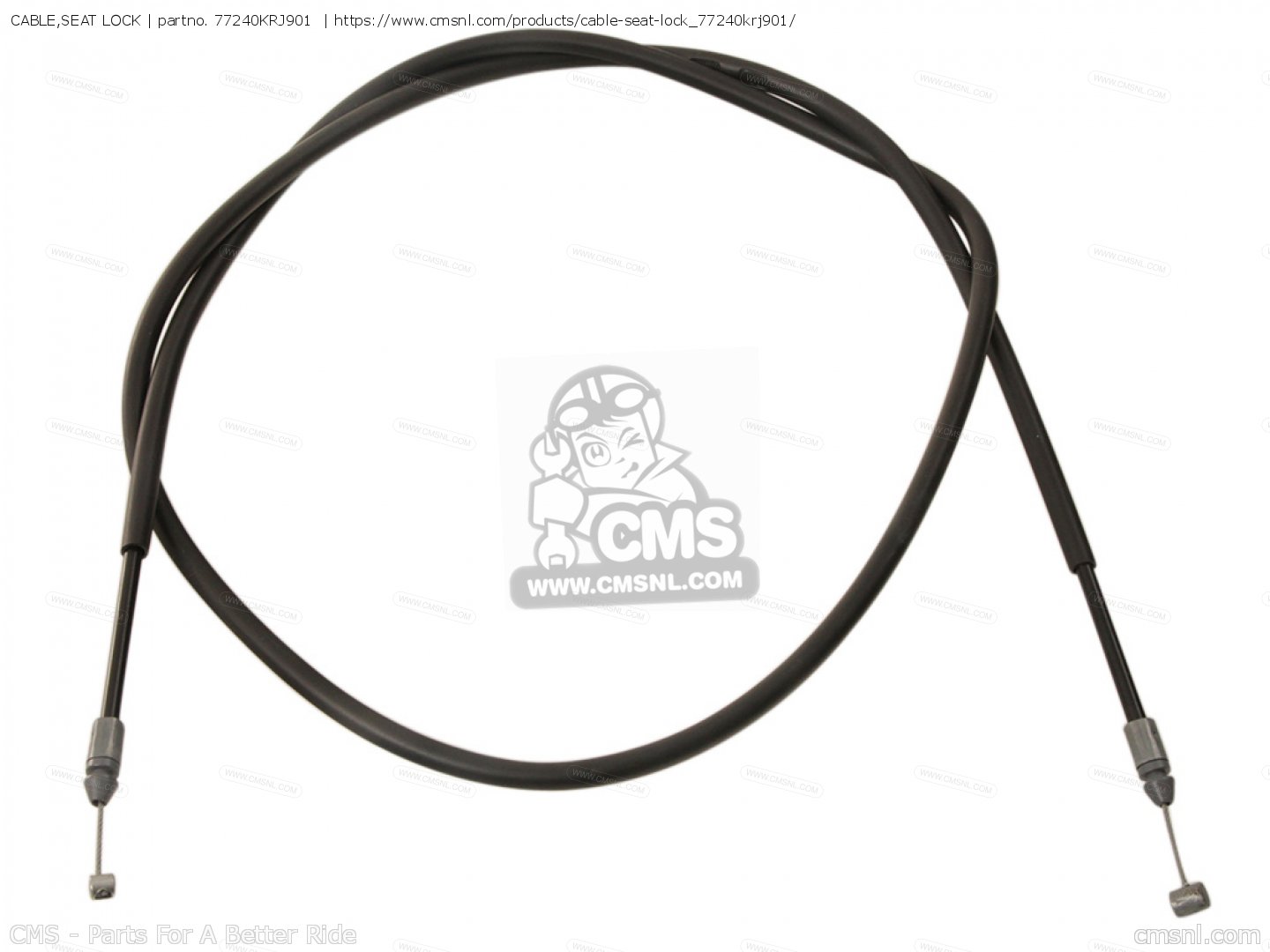 77240KRJ901: CABLE,SEAT LOCK Honda - buy the 77240-KRJ-901 at CMSNL