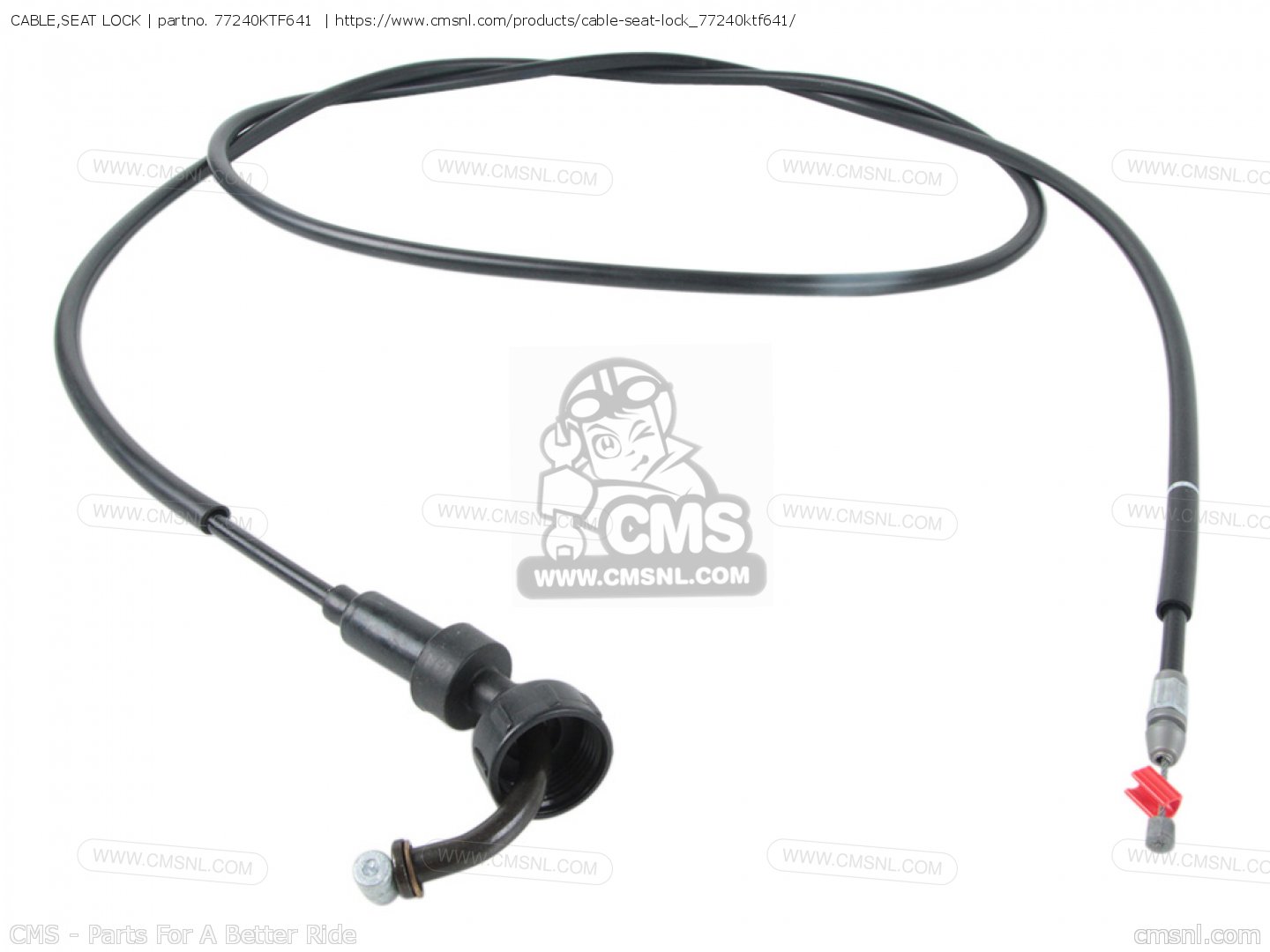 77240KTF641: CABLE,SEAT LOCK Honda - buy the 77240-KTF-641 at CMSNL