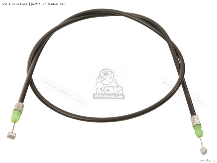 77156MCWD00: CABLE,SEAT LOCK Honda - buy the 77156-MCW-D00 at CMSNL