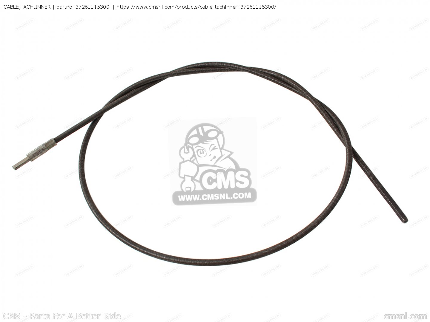 37261115300: CABLE,TACH.INNER Honda - buy the 37261-115-300 at CMSNL