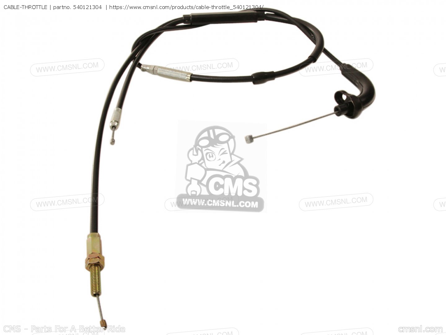 540121304: CABLE-THROTTLE Kawasaki - buy the 54012-1304 at CMSNL