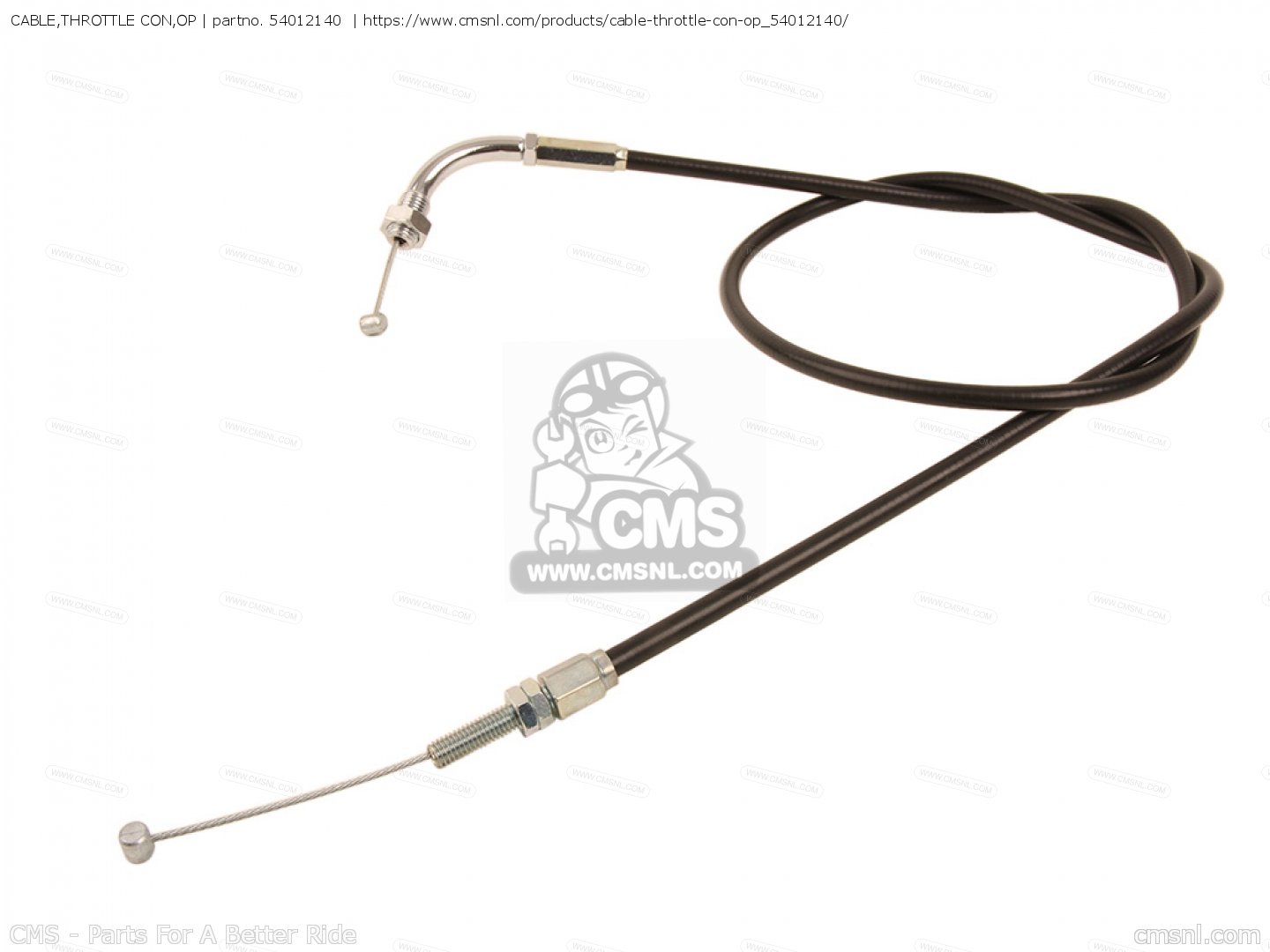 CABLE-THROTTLE,OPEN for Kawasaki - order at CMSNL
