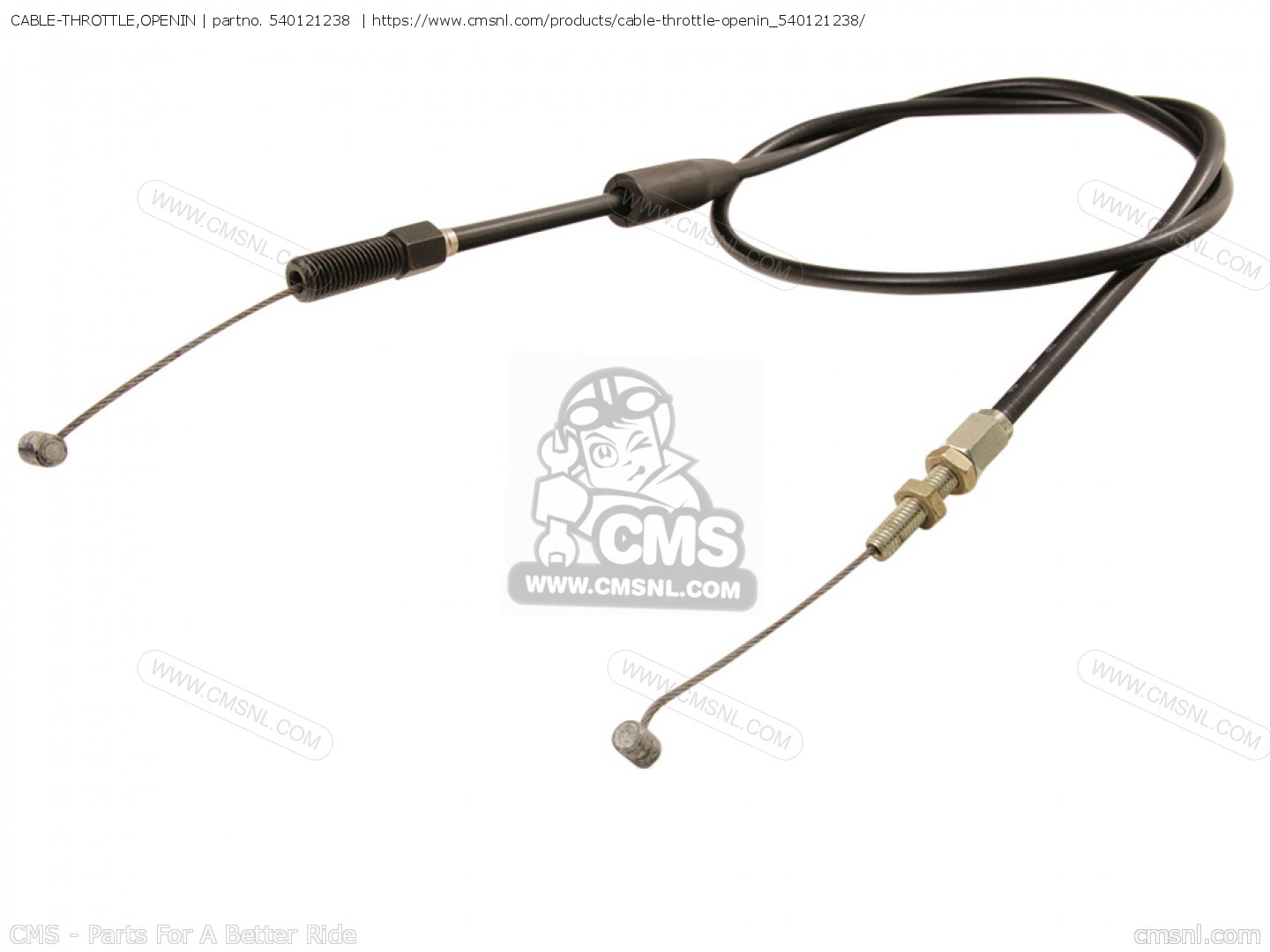 540121238: CABLE-THROTTLE,OPENIN Kawasaki - buy the 54012-1238 at CMSNL