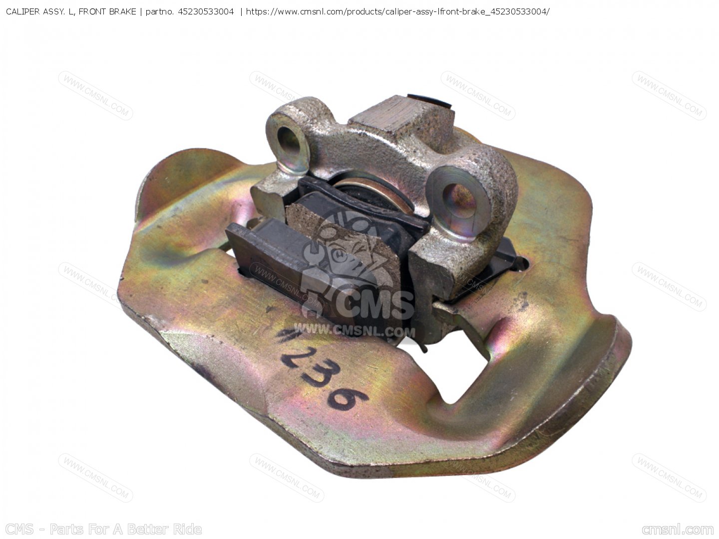 CALIPER ASSY. L, FRONT BRAKE for S800 COUPE (KE KG KF KT KB KU KP KD KA ...