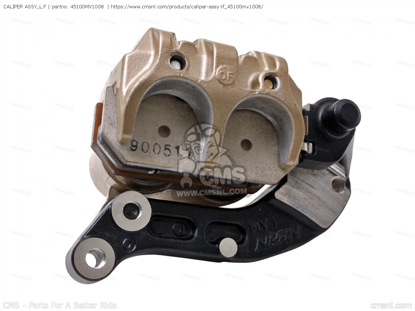 45100MV1008: CALIPER ASSY.,L.F Honda - buy the 45100-MV1-008 at CMSNL