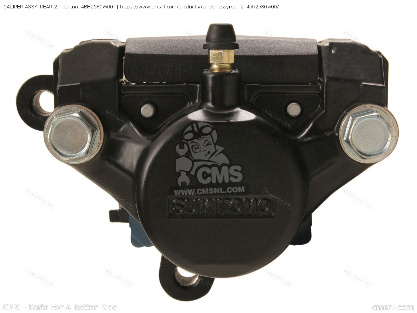 CALIPER ASSY, REAR 2 for V-MAX1200 1999 3LRC FRANCE 293LR-351FA - order ...