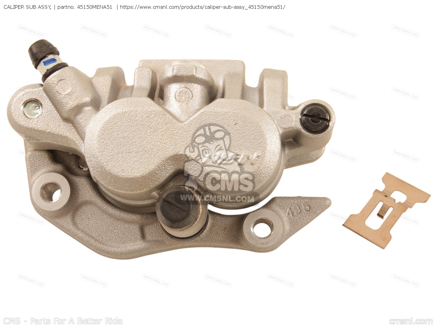 45150MENA51: Caliper Sub Assy, Honda - buy the 45150-MEN-A51 at CMSNL