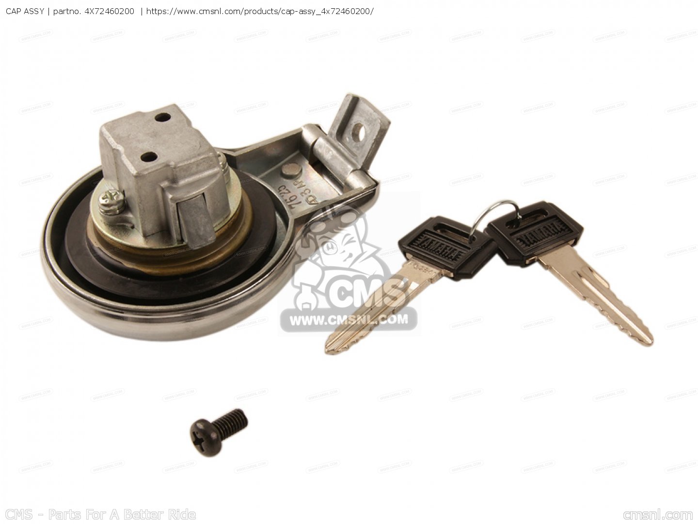 4X72460200: CAP ASSY Yamaha - buy the 4X7-24602-00-00 at CMSNL