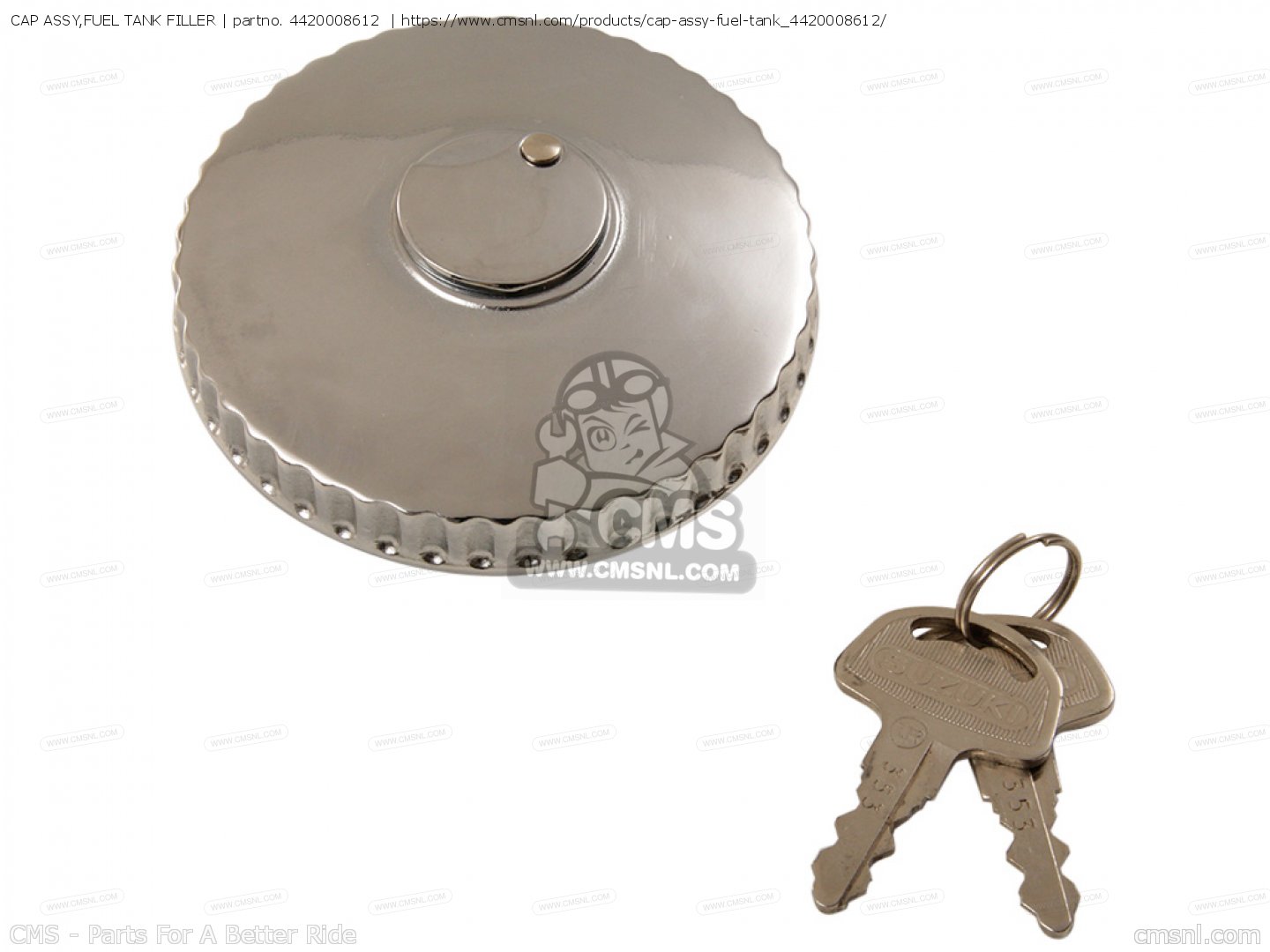 4420008612: CAP ASSY,FUEL TANK FILLER Suzuki - buy the 44200-08612 at CMSNL