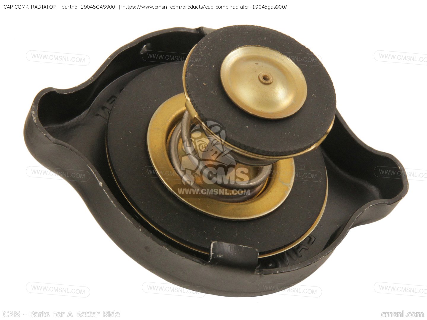 19045GAS900: CAP COMP. RADIATOR Honda - buy the 19045-GAS-900 at CMSNL