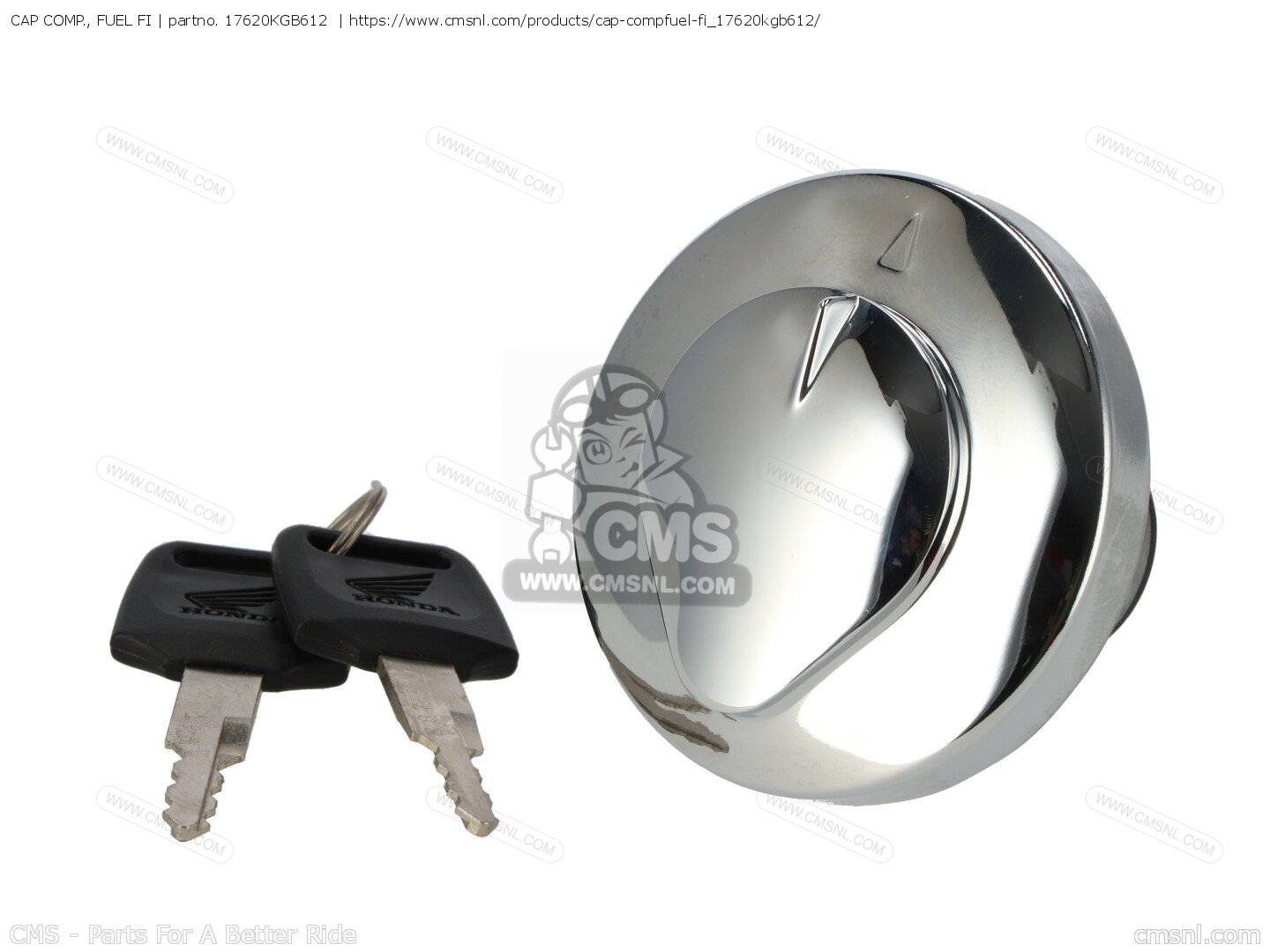 17620KGB612: CAP COMP,FUEL FIL Honda - buy the 17620-KGB-612 at CMSNL