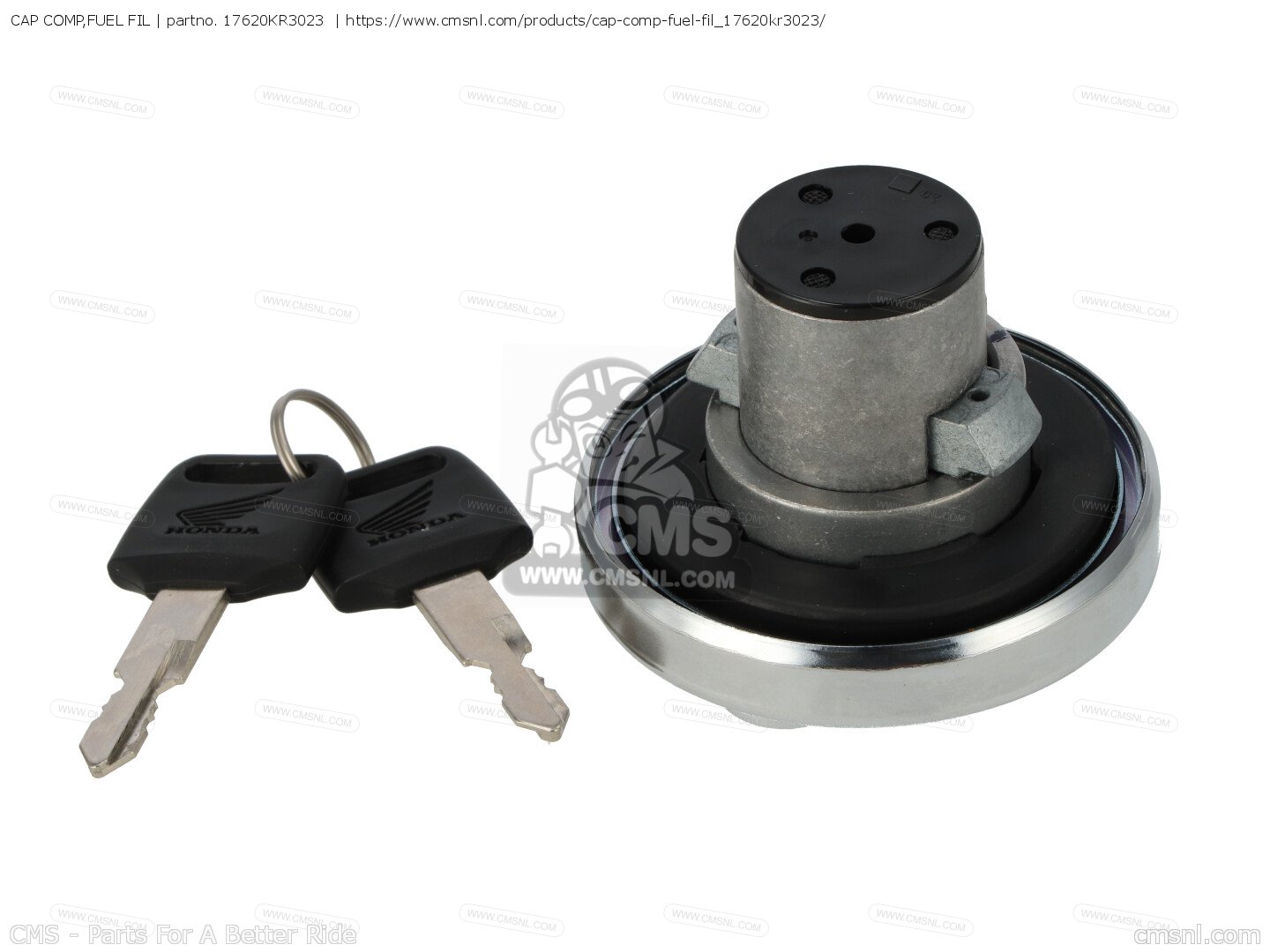 17620KR3023: CAP COMP,FUEL FIL Honda - buy the 17620-KR3-023 at CMSNL