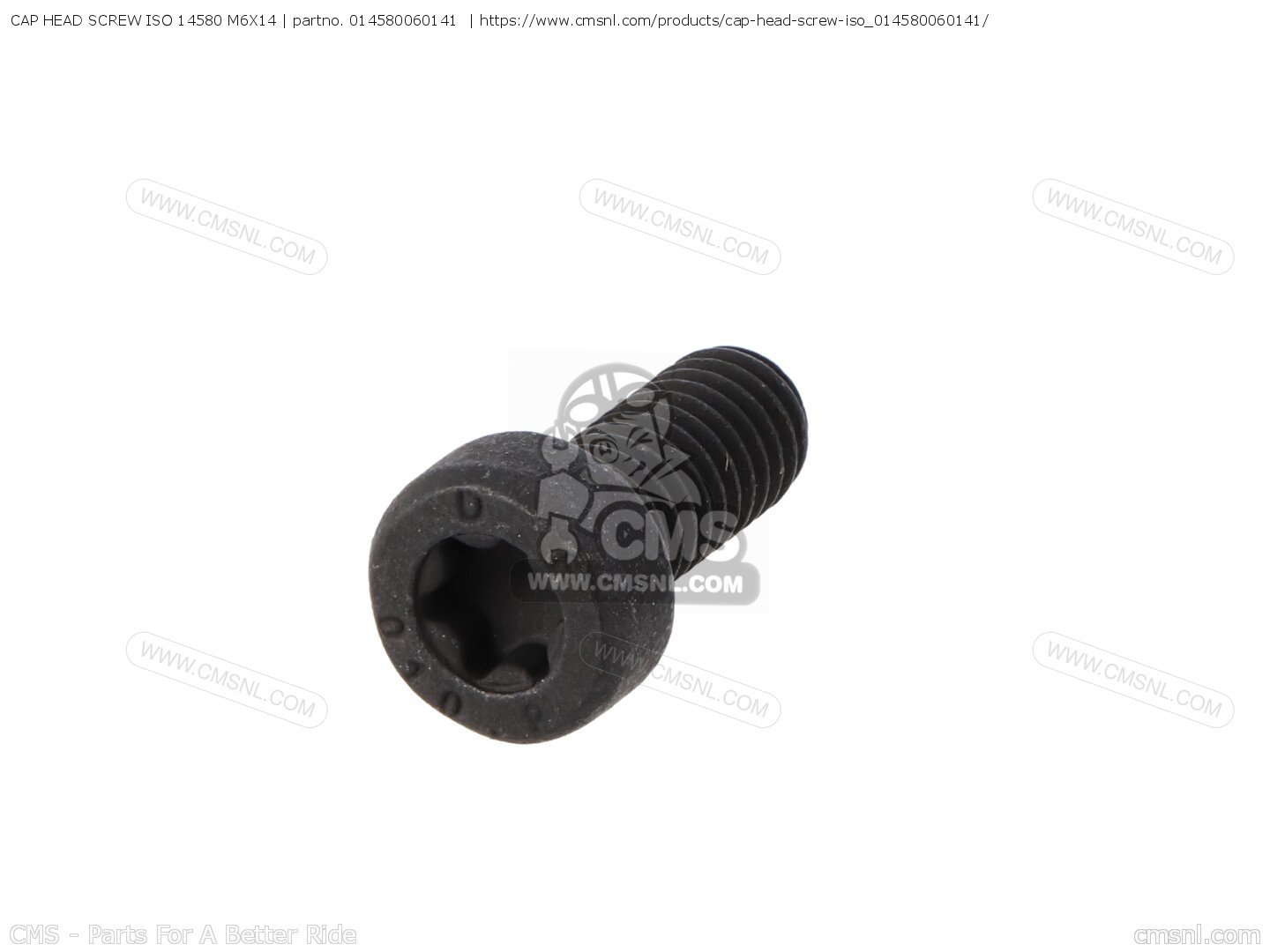 014580060141: CAP HEAD SCREW ISO 14580 M6X14 KTM - buy the 014580060141 ...
