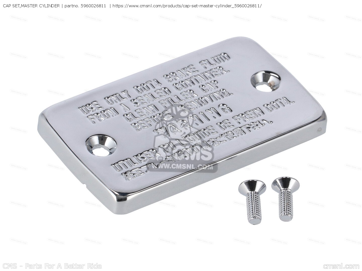 5960026811: Cap Set,master Cylinder Suzuki - buy the 59600-26811 at CMSNL