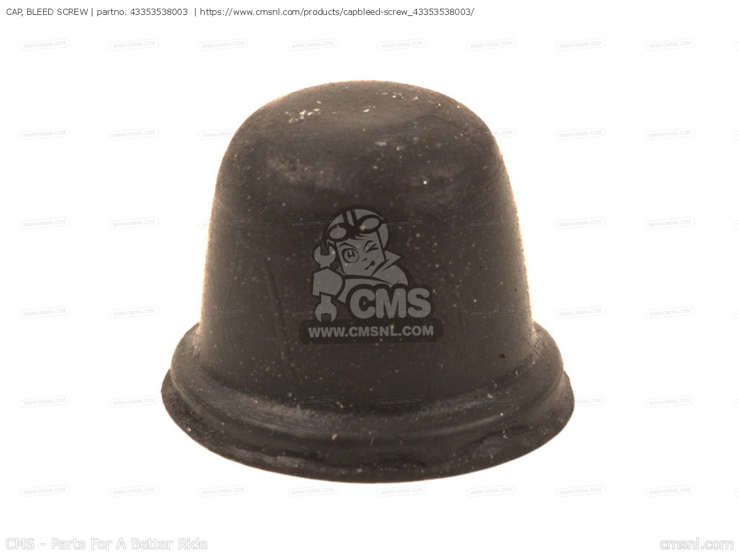 43353538003: Cap, Bleed Screw Honda - buy the 43353-538-003 at CMSNL