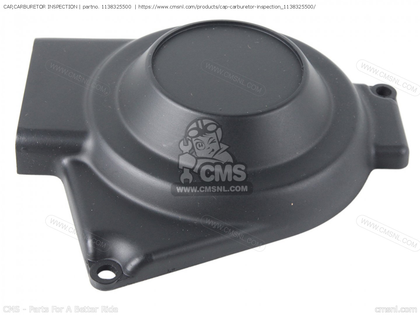 1138325500: CAP,CARBURETOR INSPECTION Suzuki - buy the 11383-25500 at CMSNL