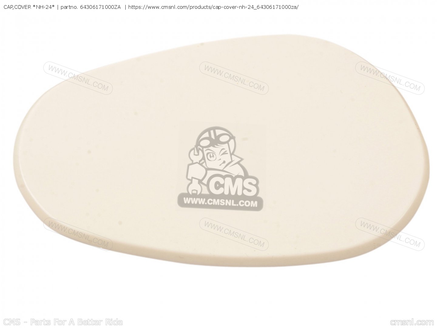 64306171000ZA: CAP,COVER *NH-24* Honda - buy the 64306-171-000ZA at CMSNL