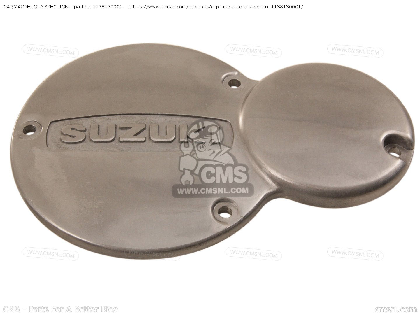 1138130001: Cap,magneto Inspection Suzuki - buy the 11381-30001 at CMSNL