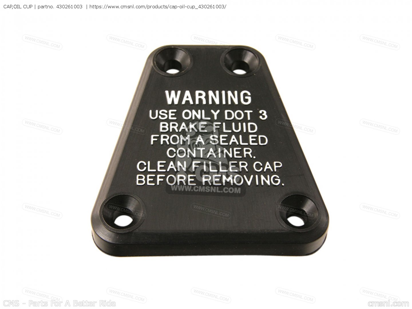 CAP,OIL CUP for KZ750B1 1976 USA CANADA / MPH KPH - order at CMSNL