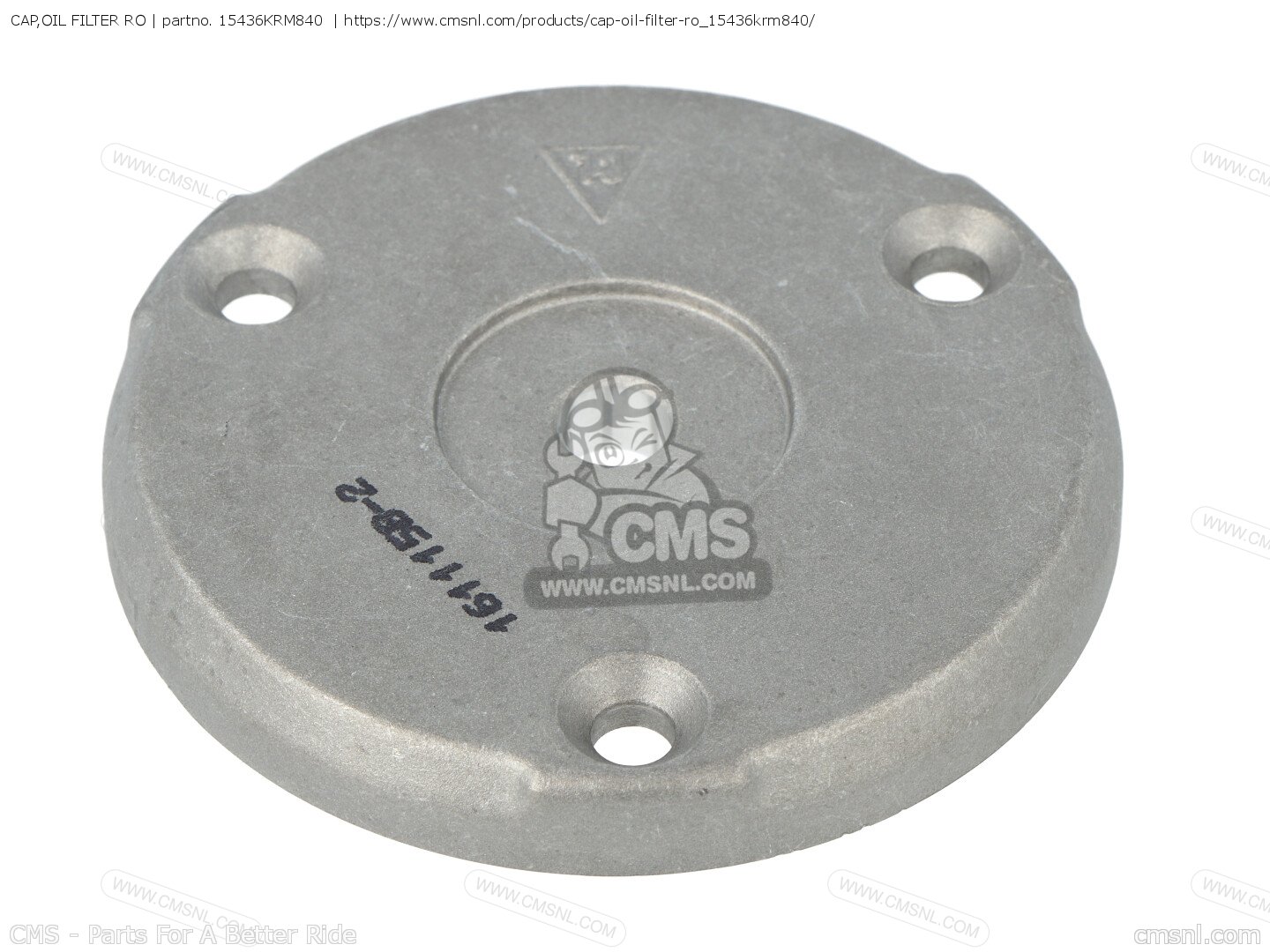 15436KRM840: Cap,oil Filter Ro Honda - buy the 15436-KRM-840 at CMSNL