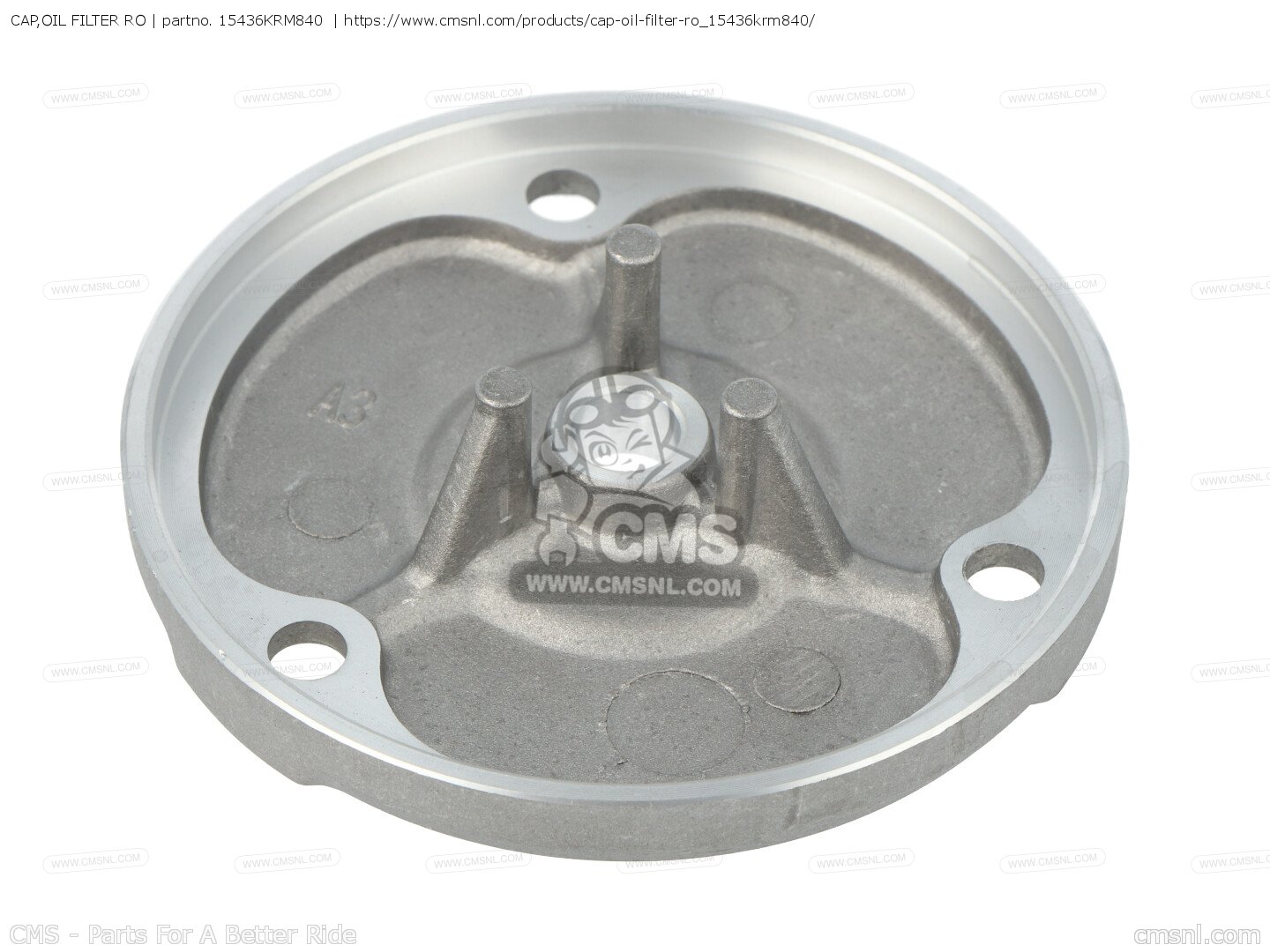 15436KRM840: Cap,oil Filter Ro Honda - buy the 15436-KRM-840 at CMSNL