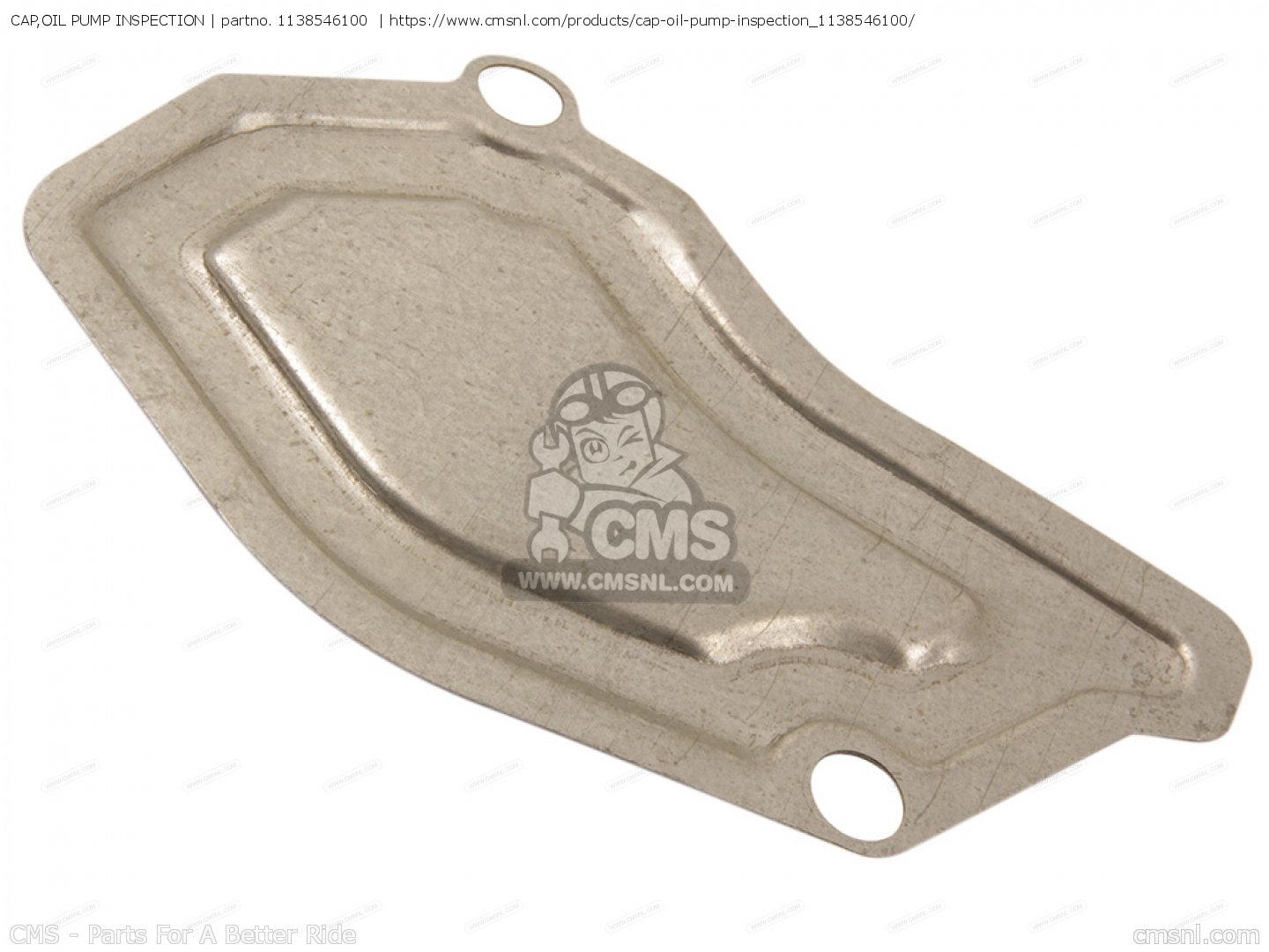 1138546100: CAP,OIL PUMP INSPECTION Suzuki - buy the 11385-46100 at CMSNL