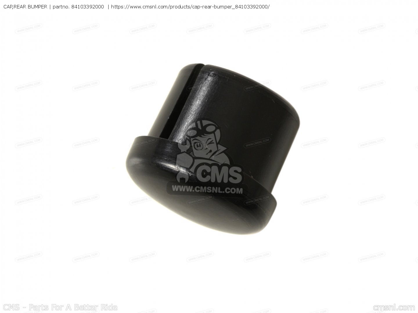 84103392000: CAP,REAR BUMPER Honda - buy the 84103-392-000 at CMSNL