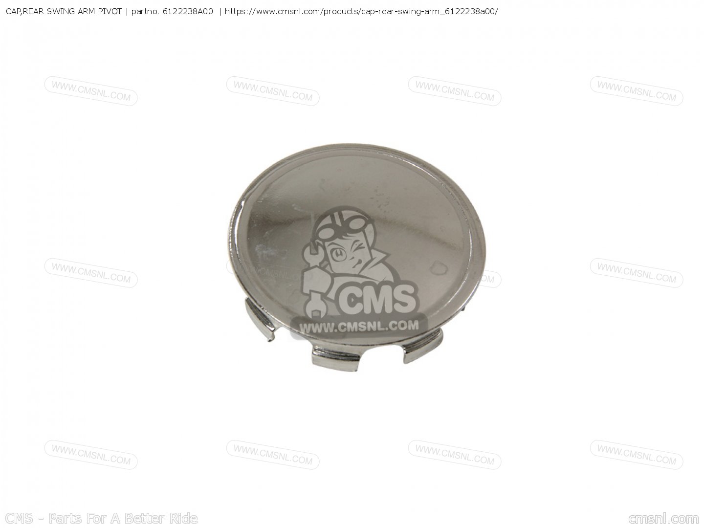 6122238A00: CAP,REAR SWING ARM PIVOT Suzuki - buy the 61222-38A00 at CMSNL
