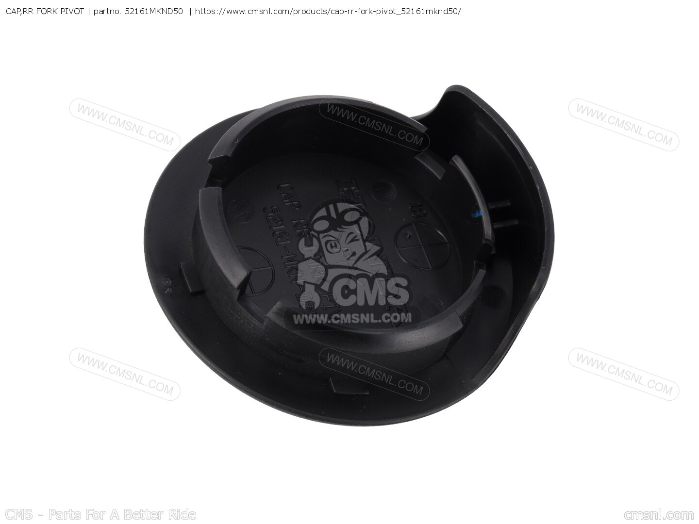 52161MKND50: CAP,RR FORK PIVOT Honda - buy the 52161-MKN-D50 at CMSNL