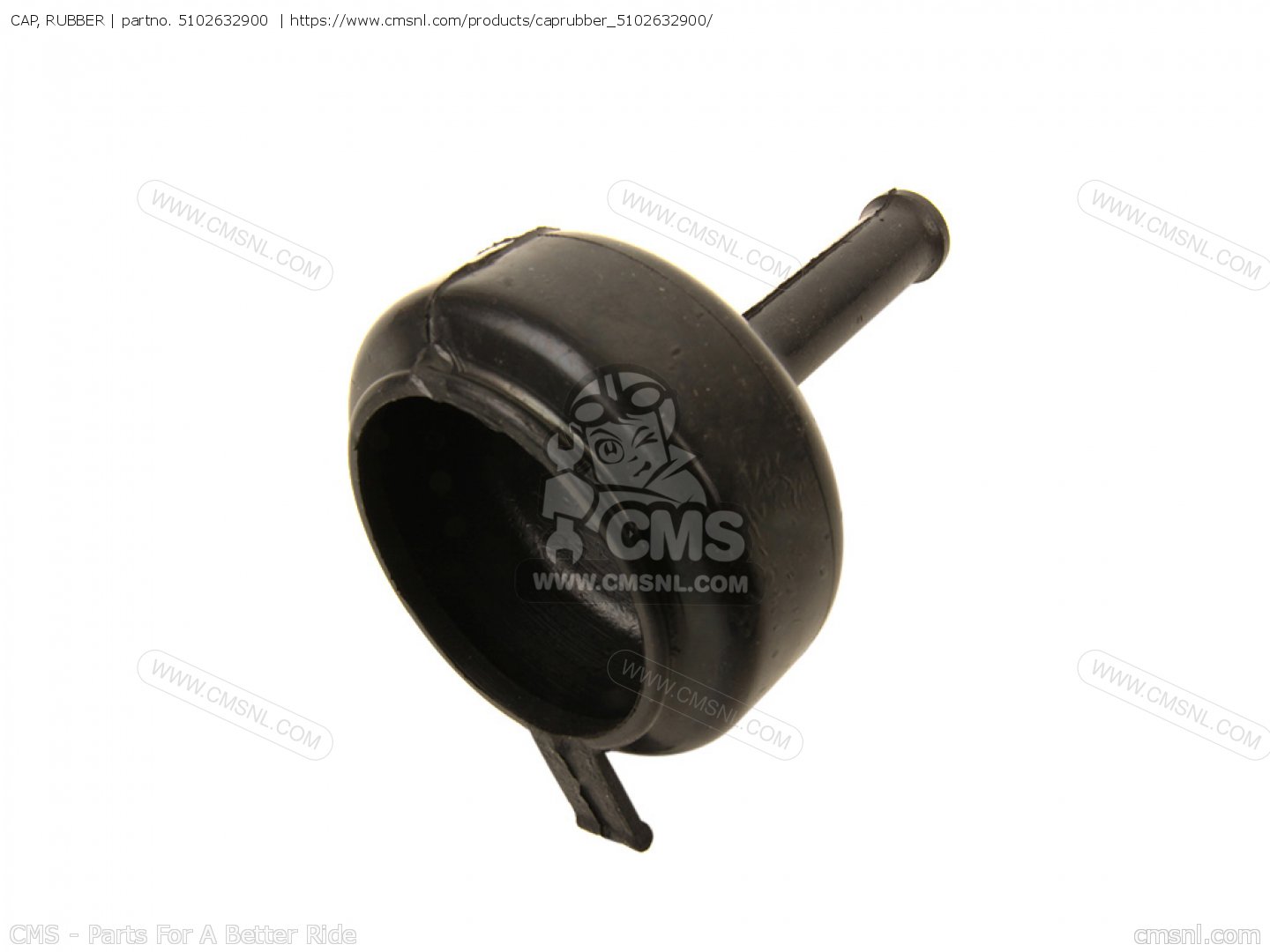 5102632900: Cap, Rubber Yamaha - buy the 510-26329-00-00 at CMSNL