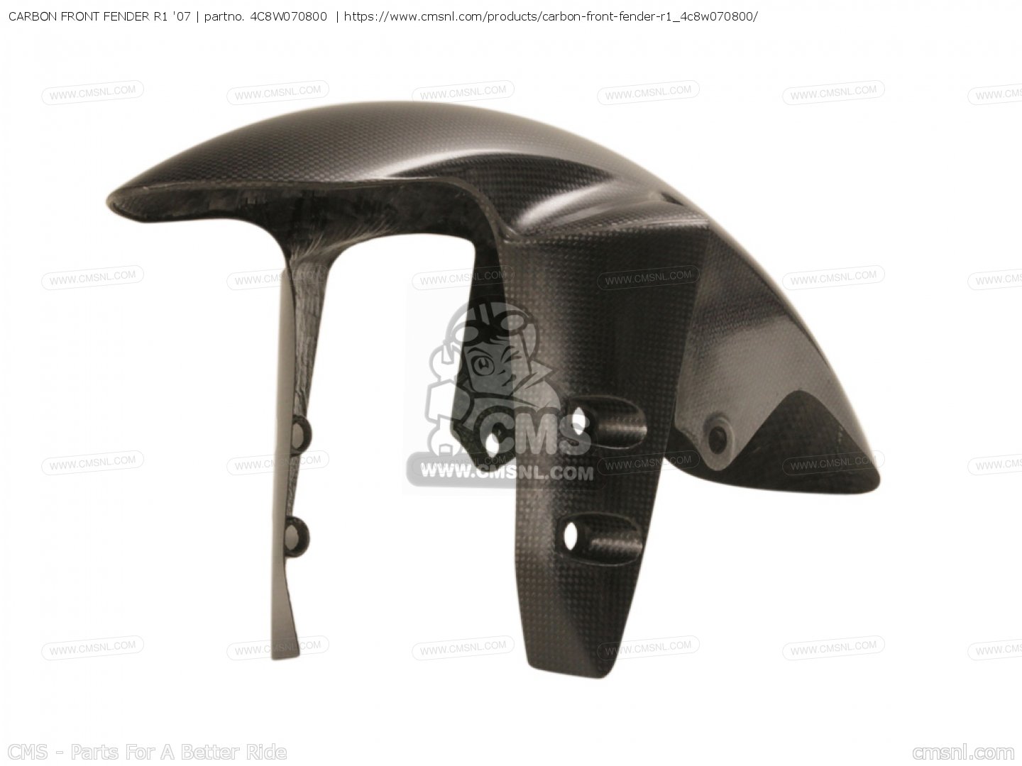 4C8W070800: CARBON FRONT FENDER R1 '07 Yamaha - buy the 4C8-W0708-00-00 ...