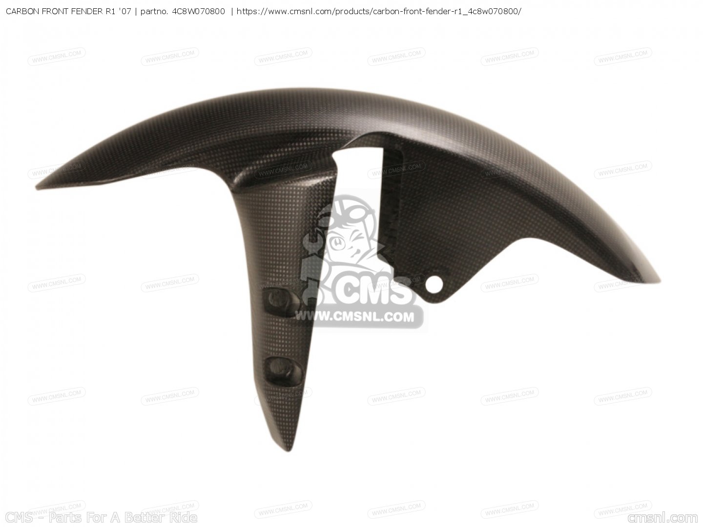 4C8W070800: CARBON FRONT FENDER R1 '07 Yamaha - buy the 4C8-W0708-00-00 ...