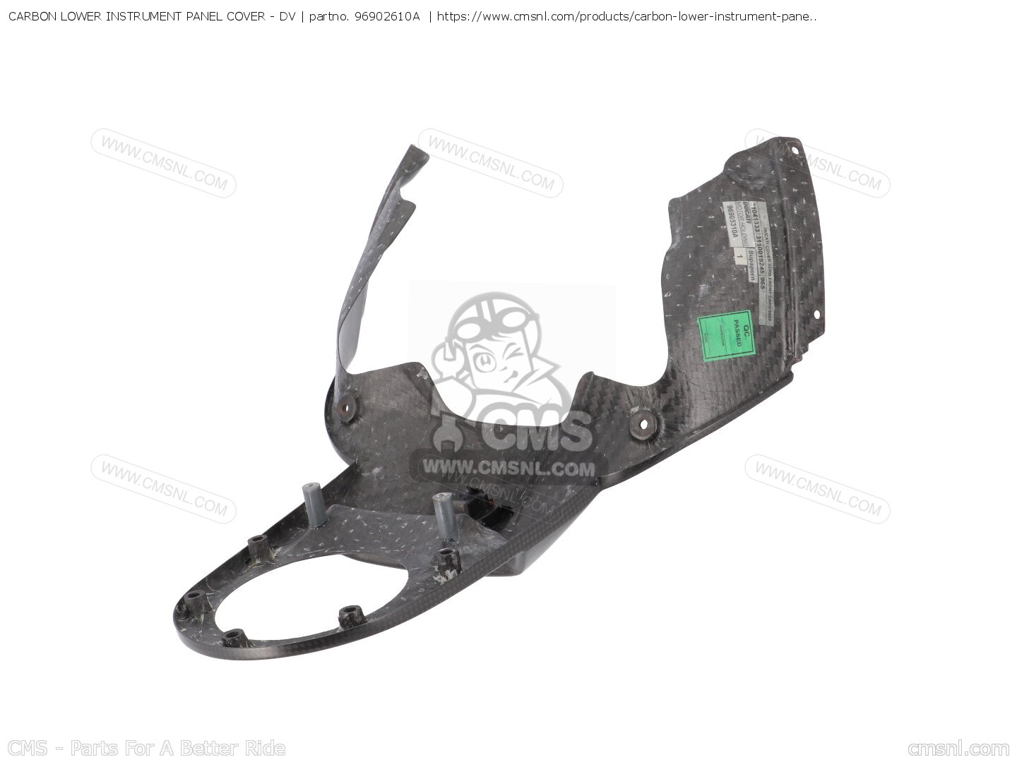 96902610A: Carbon Lower Instrument Panel Cover - Dv Ducati - buy the ...