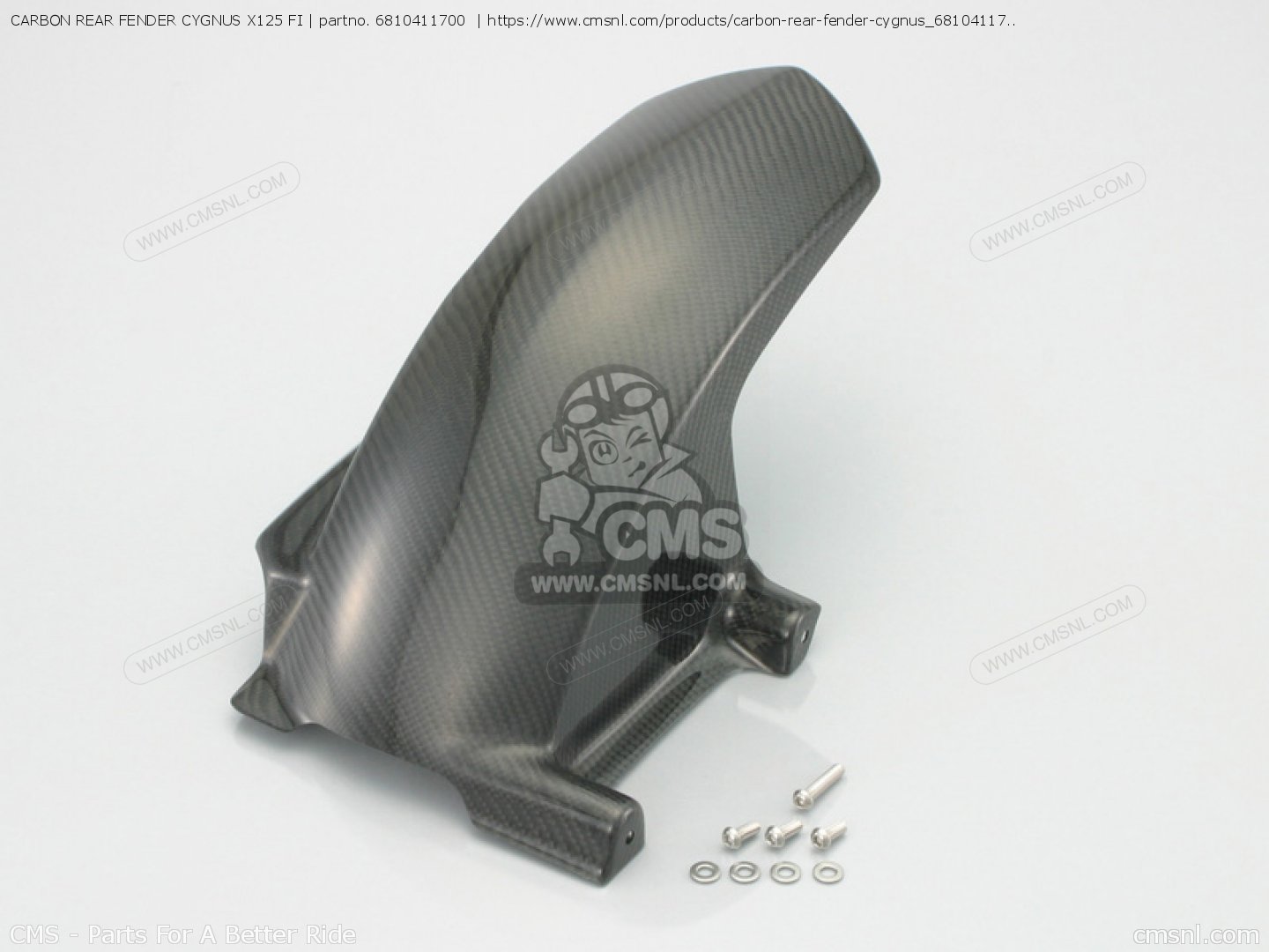 6810411700: CARBON REAR FENDER CYGNUS X125 FI Kitaco - buy the 681 ...
