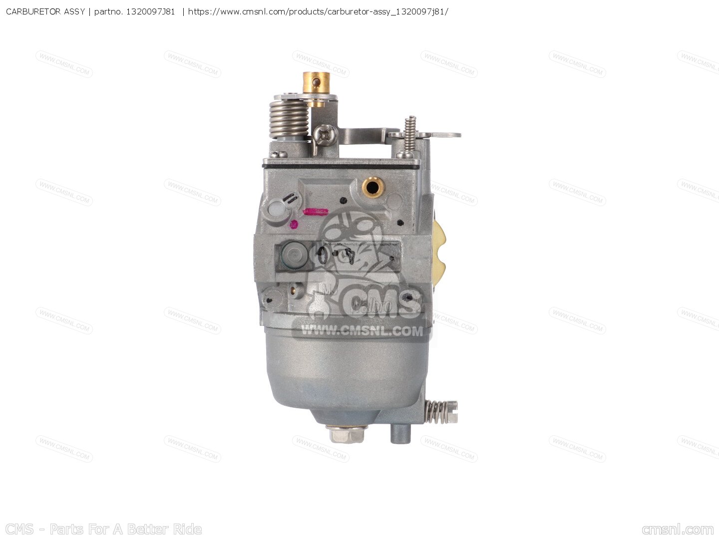1320097J81: CARBURETOR ASSY Suzuki - buy the 13200-97J81 at CMSNL