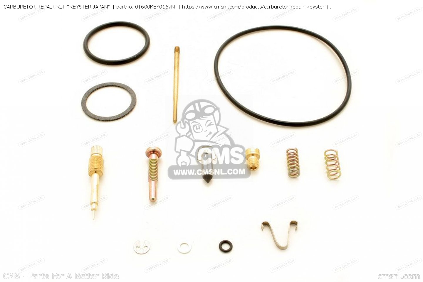 01600KEY0161: CARBURETOR REPAIR KIT *KEYSTER JAPAN* Honda - buy the ...