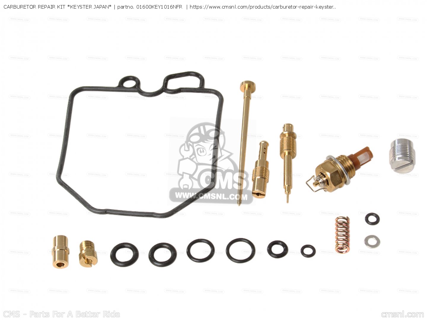 01600KEY1016NFR: CARBURETOR REPAIR KIT *KEYSTER JAPAN* Honda - buy the ...