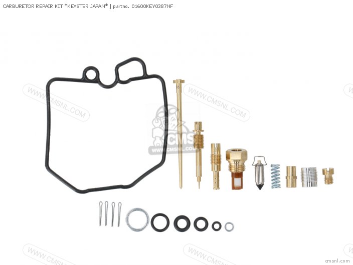 01600KEY0387NF: CARBURETOR REPAIR KIT *KEYSTER JAPAN* Honda - buy the ...