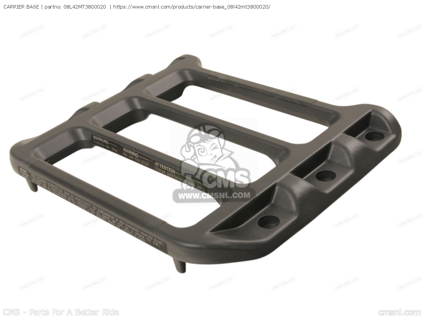 08L42MT3800020: Carrier Base Honda - buy the 08L42-MT3-800020 at CMSNL
