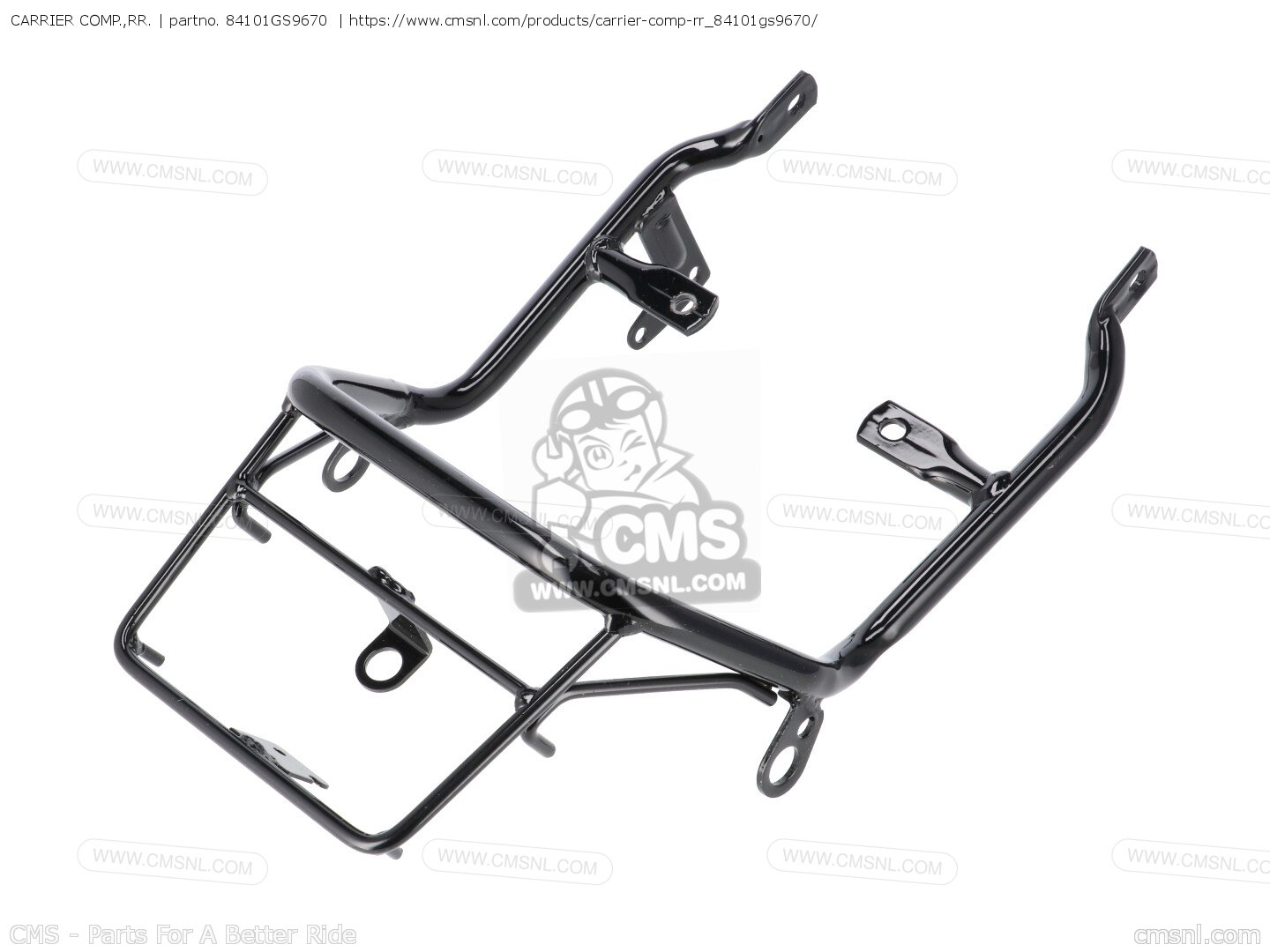 84101GS9670: Carrier Comp.,rr. Honda - buy the 84101-GS9-670 at CMSNL